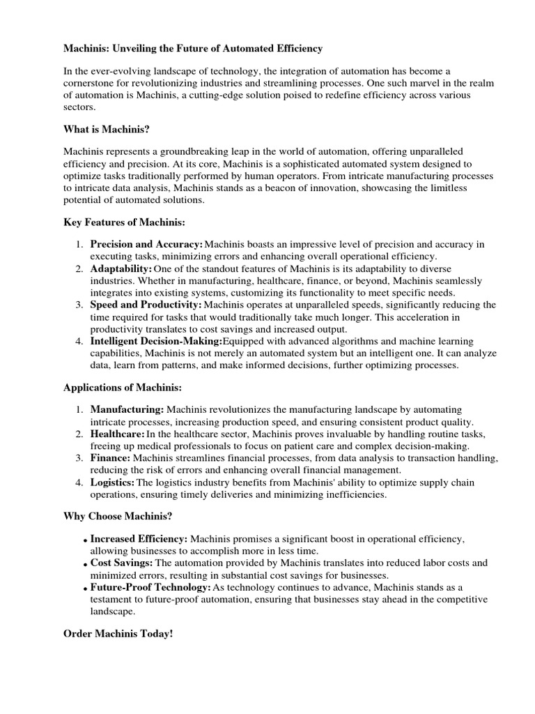 Machinist Cover Letter | PDF | Automation | Machines