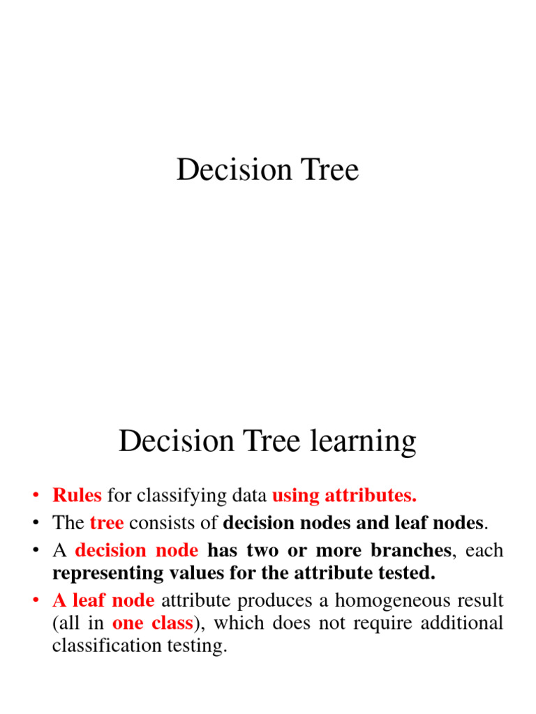 AIML_Lect5_Decision_tree | PDF | Cognitive Science | Applied Mathematics