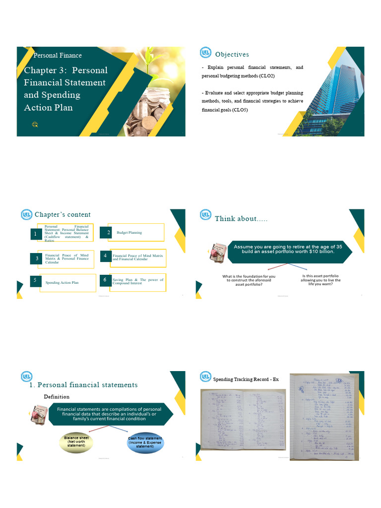 Slide Chapter 4 - Personal Financial Statement Budgeting - ST Ver | PDF ...