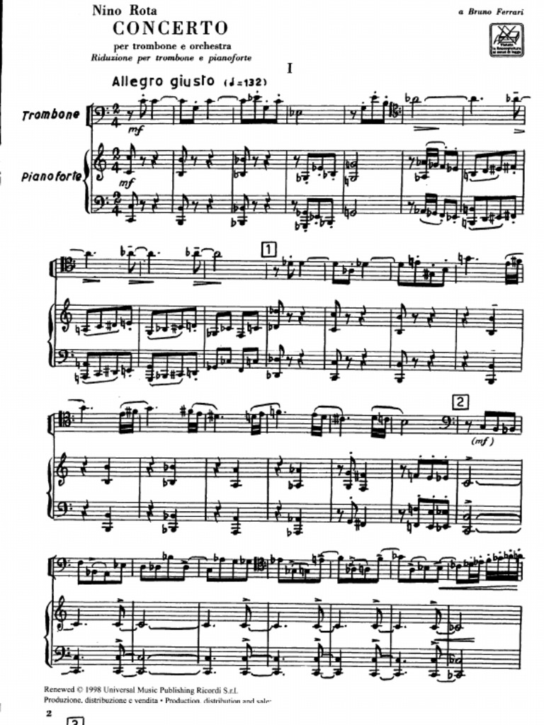 Concerto Piano Score | PDF