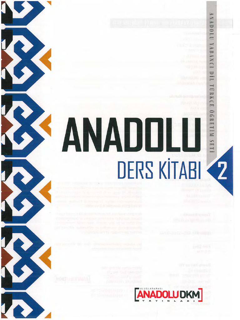 Anadolu Ders Kitabi 2 | PDF