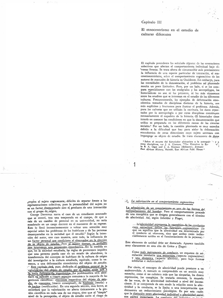 PERROT y PREISWERK (1982) Cap. 3 "El Etnocentrismo en El Estudio de Las ...