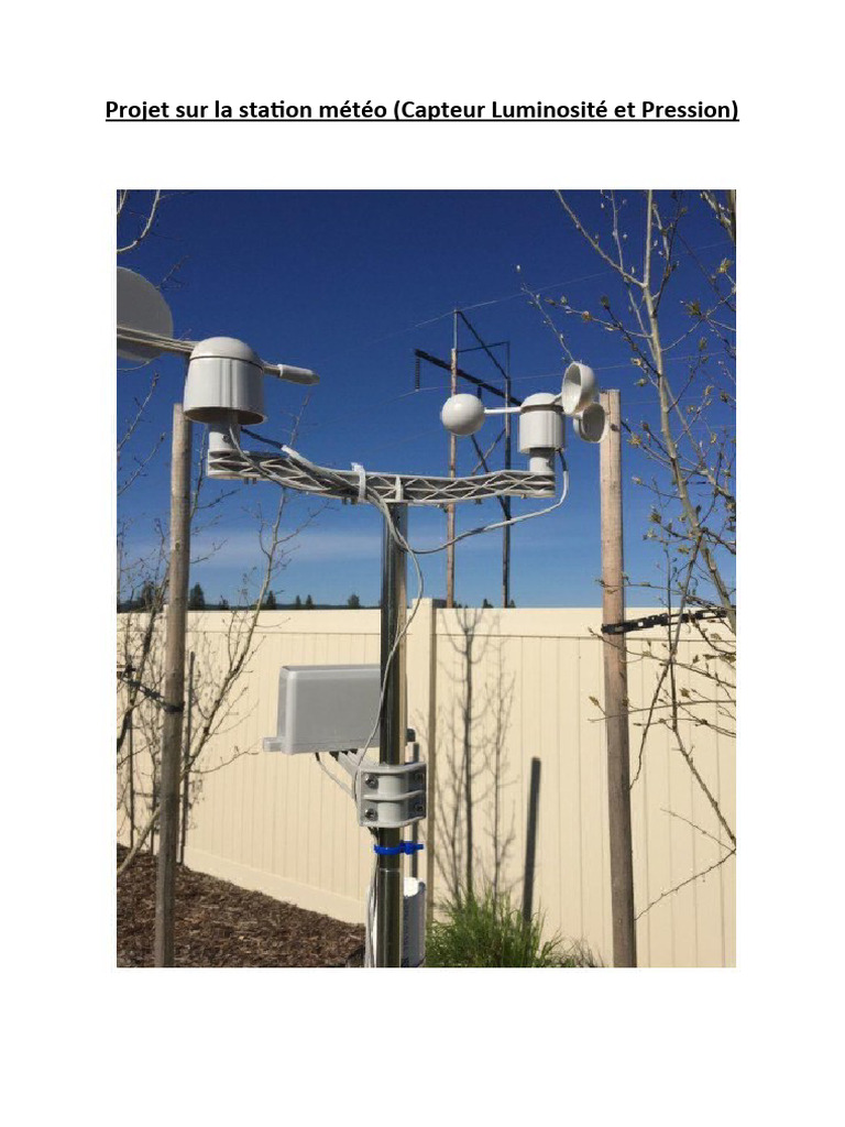 Projet Sur La Station Meteo Ertan Erdinc | PDF | Arduino | Microcontrôleur
