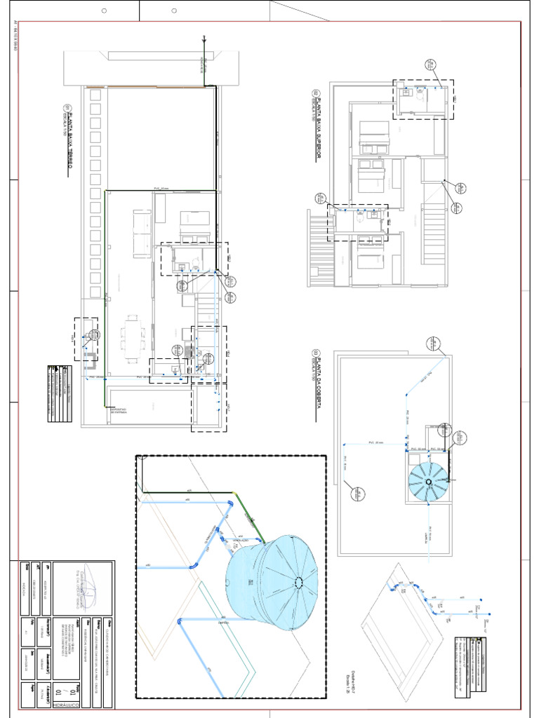 PROJETO HIDRAULICO Layout1 | PDF | Engenharia Hidráulica | Hidráulica