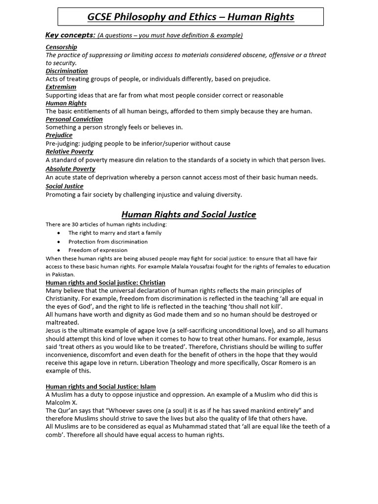 Topic-Human-Rights | PDF | Social Justice