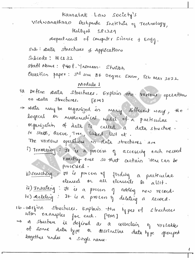 @vtucode - Com Previous Year Paper 1 Solution 2018 | PDF @vtucode - Com Previous Year Paper 1 Solution 2018 | PDF
