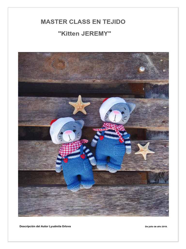 Gatito Con Overol | PDF | Color | Ropa