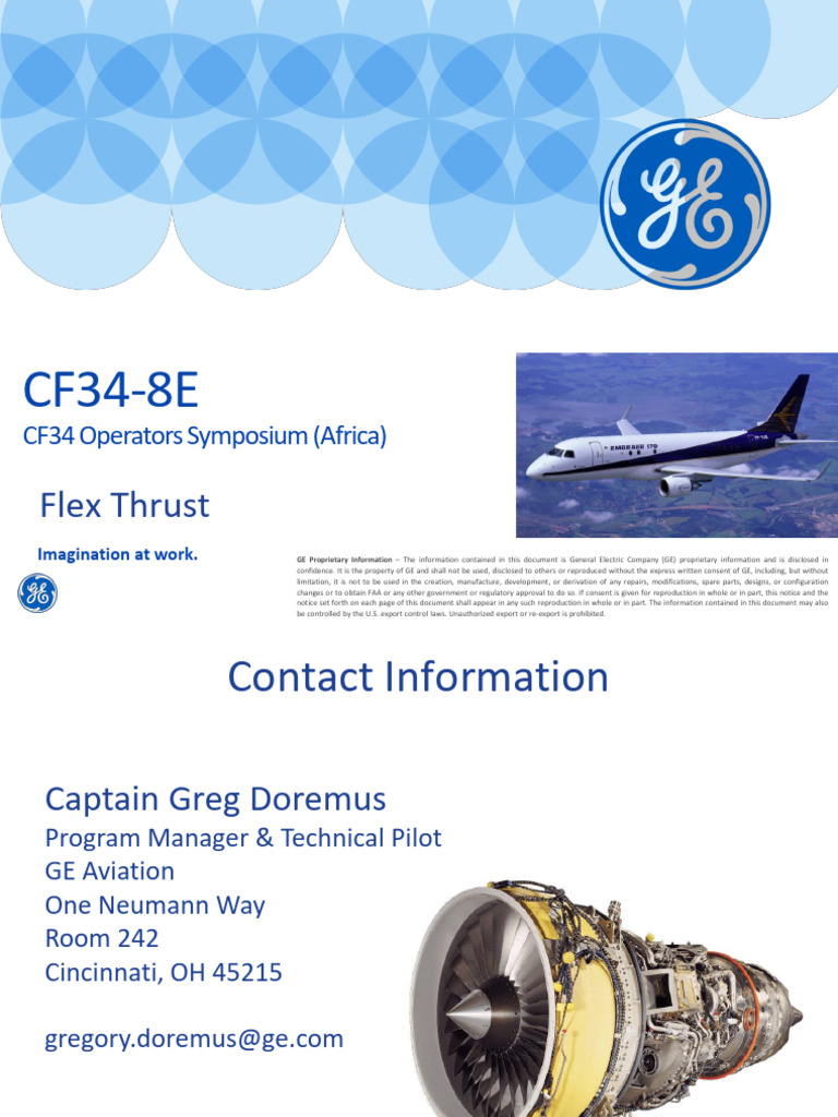CF34 Operators Symposium (Africa) - Flight Ops - CF34-8E Flex Thrust (2 ...