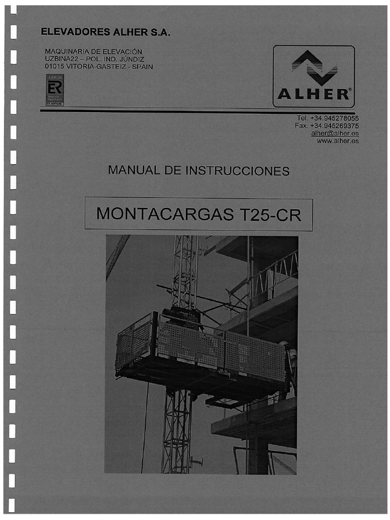 Manual T25CR Alher | PDF
