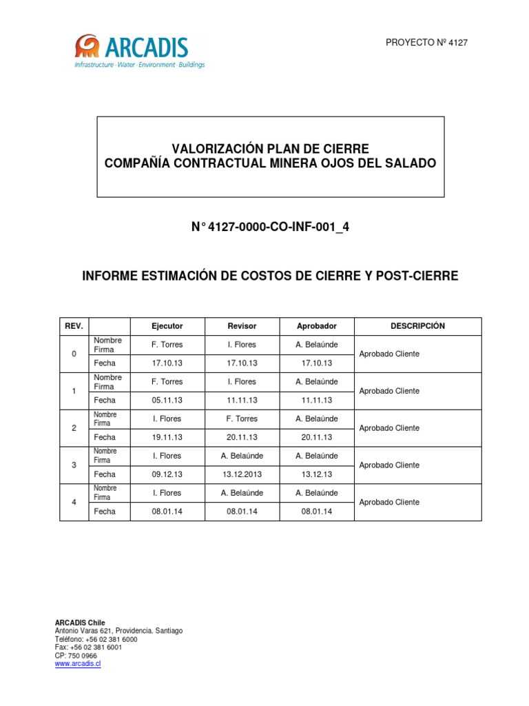 Anexo N - 4127-0000-CO-INF-001_3 Valorización Cierre CCMOS y Anexos | PDF | Residuos | Demolición