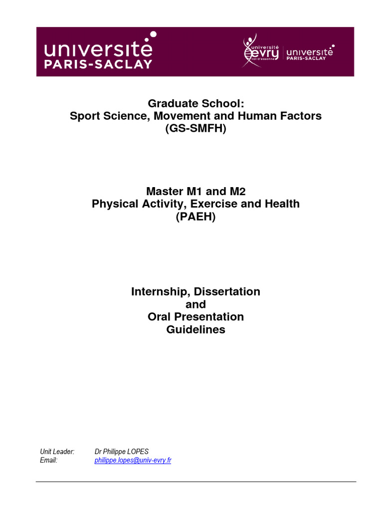 Internship and Dissertation Guidelines | PDF | Survey Methodology | Thesis