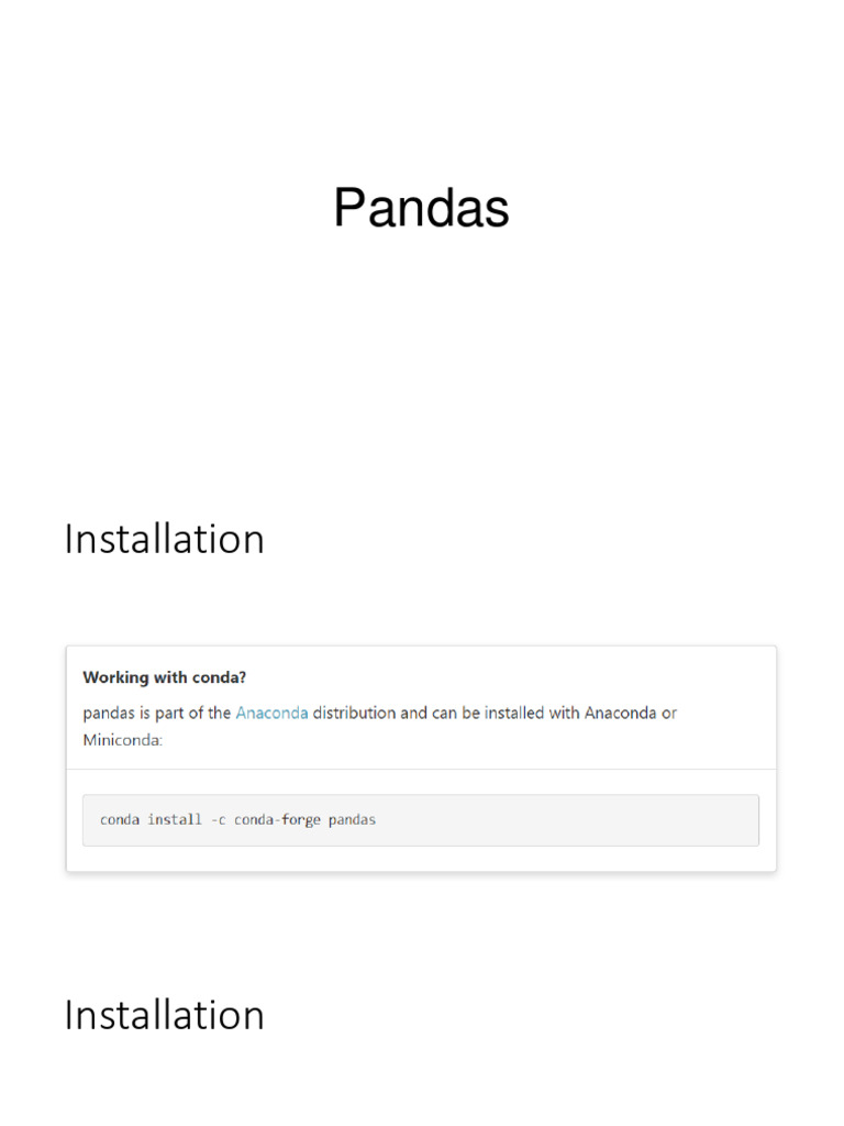 Pandas | Download Free PDF | Software Engineering | Information Retrieval