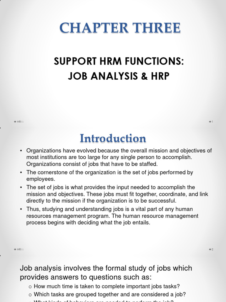 CH-3 HRM | PDF | Human Resource Management | Industrial And Organizational Psychology