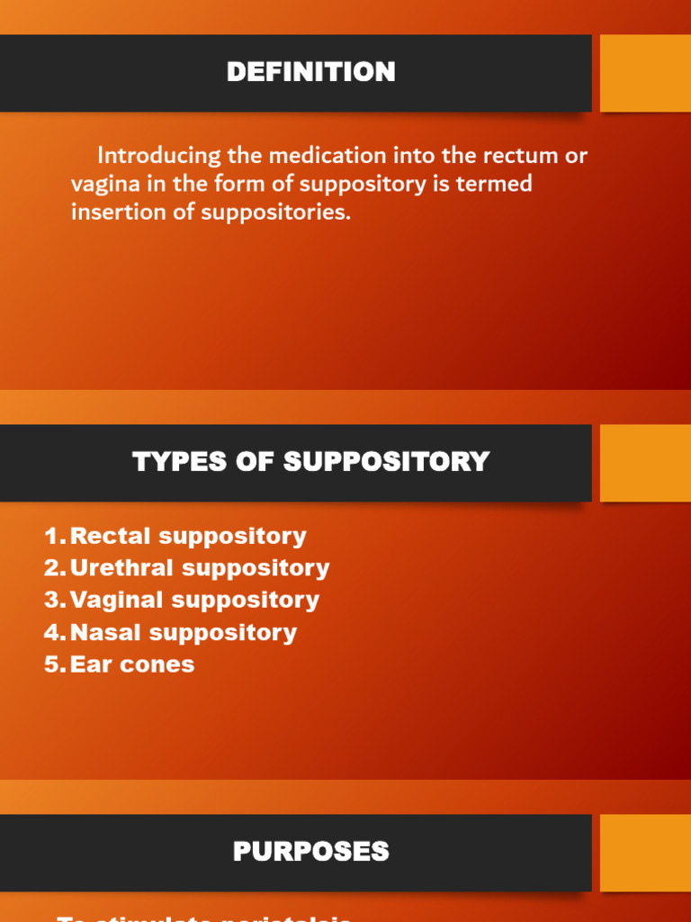 Insertion of Suppositories 2 Removed | PDF | Rectum | Vagina