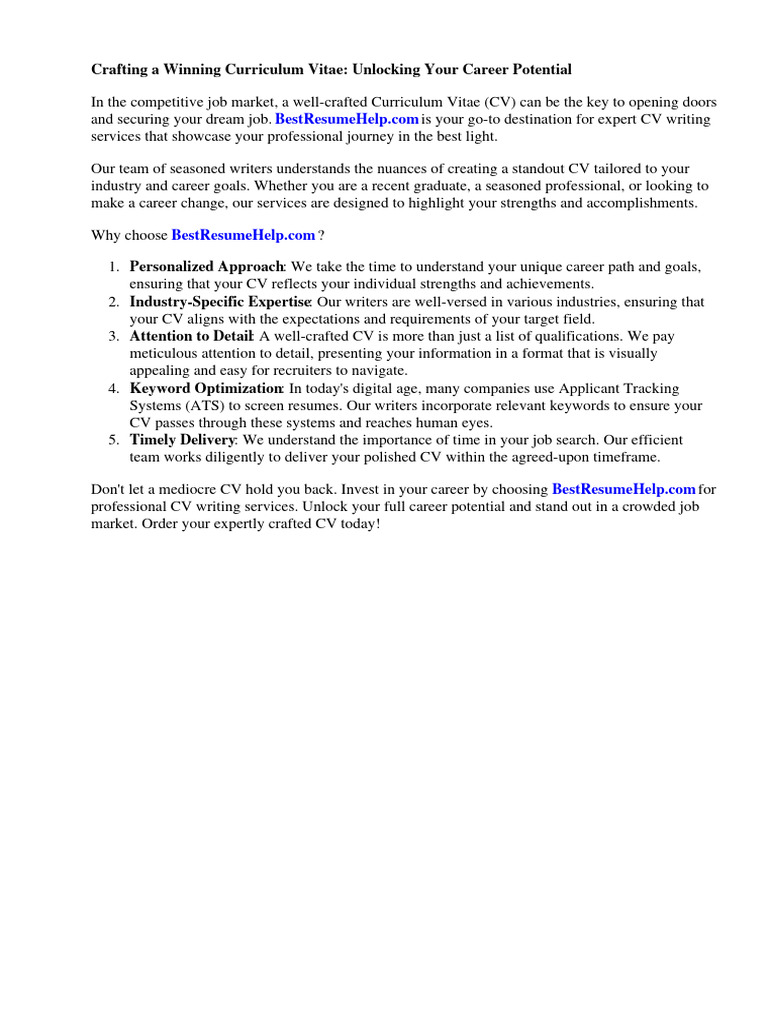 Expert CV Writing Services Online | PDF | Résumé | Password