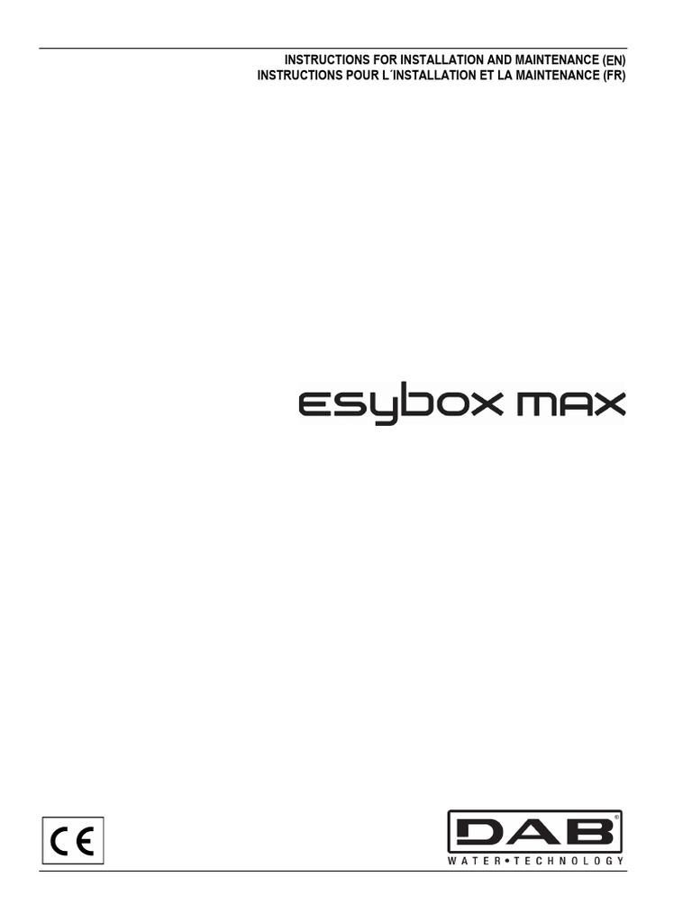 Installation & Maintenance Guide | PDF | Menu (Computing) | Pump