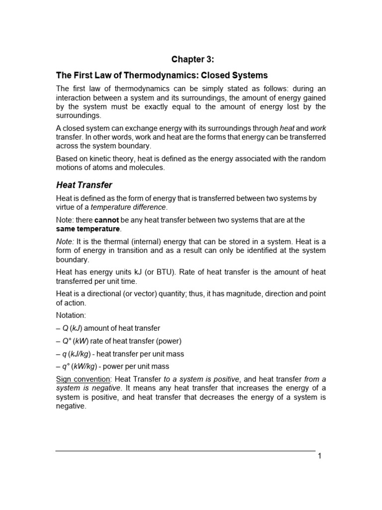 Thermodynamics 3- Chapter 3 | PDF | Heat | Enthalpy