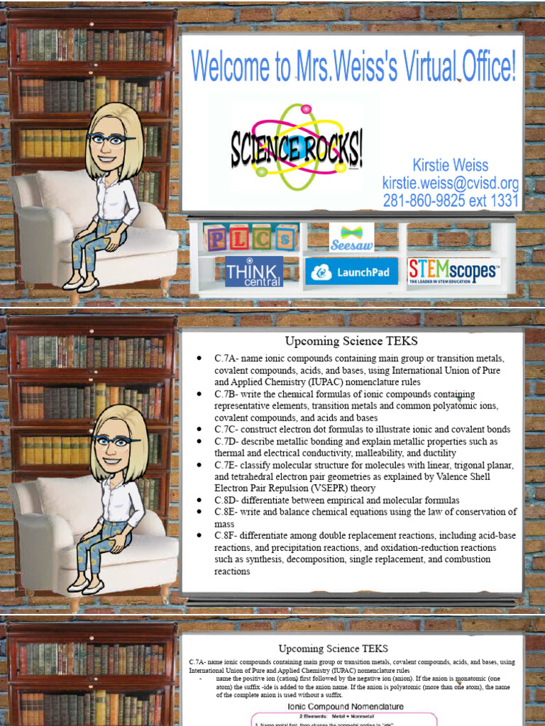 Upcoming Science TEKS Overview | PDF | Chemical Compounds | Ion