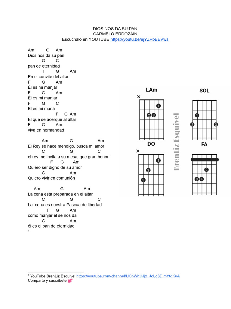 Dios Nos Da Su Pan | PDF