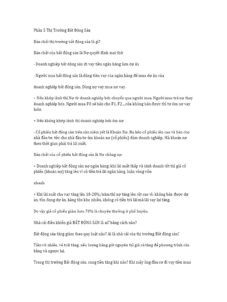 Phan 5 Thi Truong Bat Dong Sandocx - 1600 - PDF - Gdrive.vip | PDF