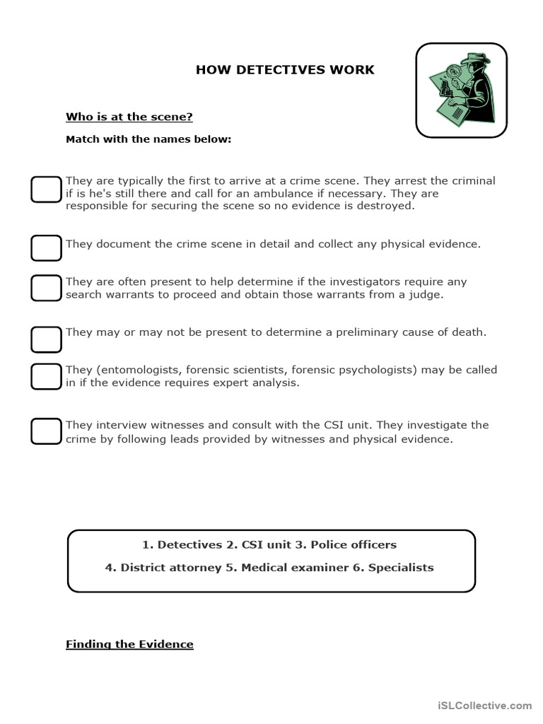 How Detectives Work | PDF | Forensic Science | Crime Scene