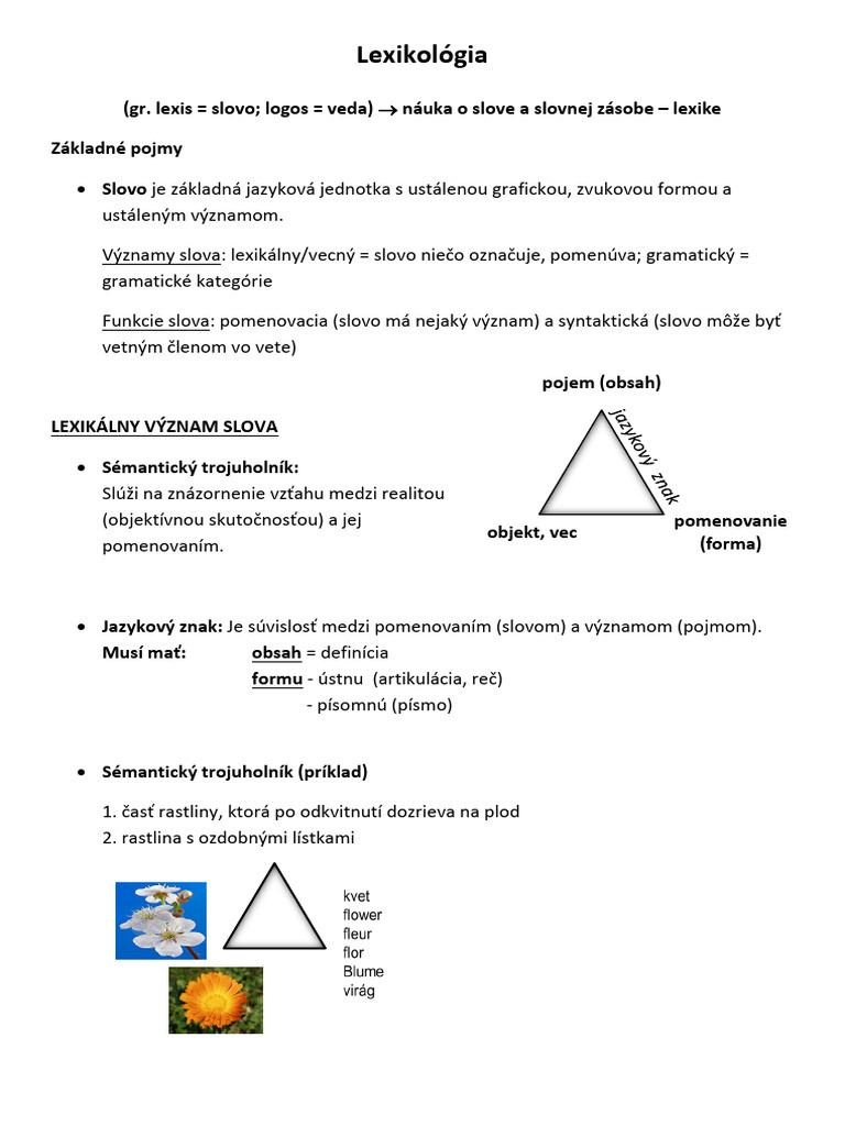 Lexikológia | PDF