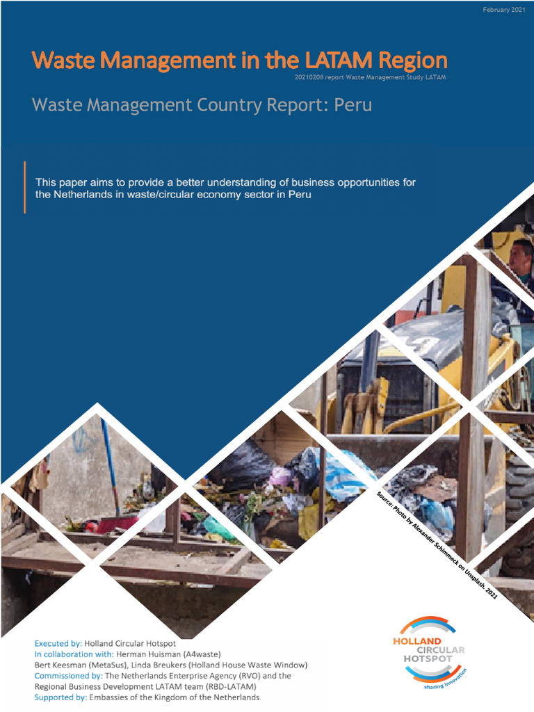 Report_Waste_Management_Peru_20210322 | PDF | Municipal Solid Waste | Waste