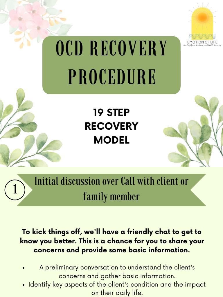 19 Step OCD Recovery - Familiarization | PDF | Psychotherapy ...