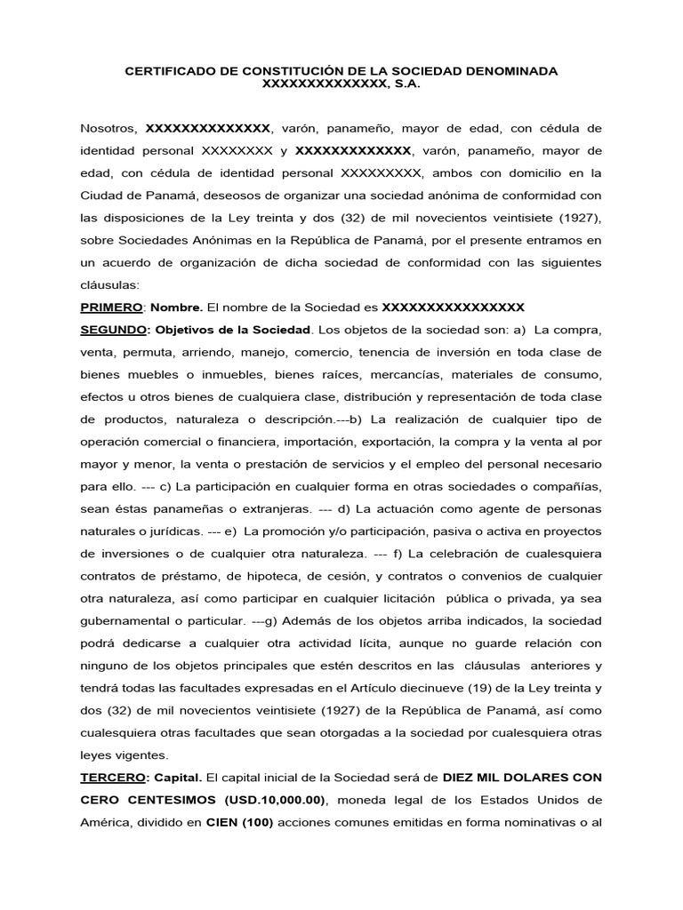 Modelo de Pacto Social | PDF