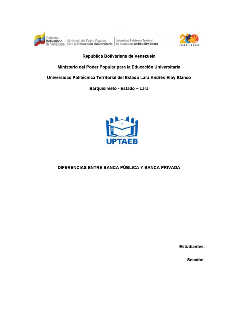 Diferencia Entre Banca Publica y Privada | PDF | Bancos | Institución Diferencia Entre Banca Publica y Privada | PDF | Bancos | Institución