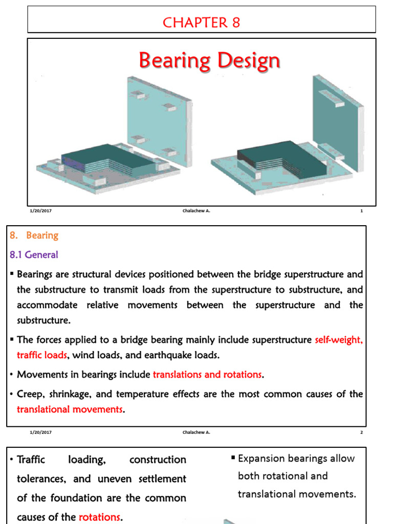 8.bearing Design | PDF | Bearing (Mechanical) | Civil Engineering