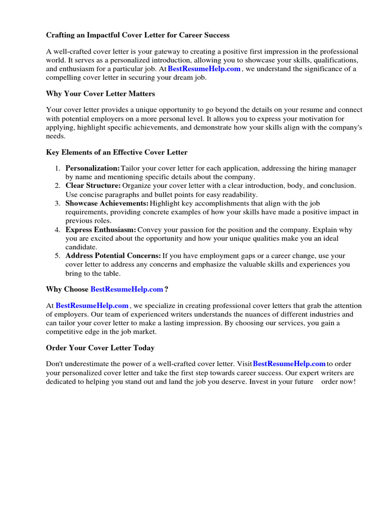 Crafting Effective Cover Letters | PDF | Travel Visa | Résumé