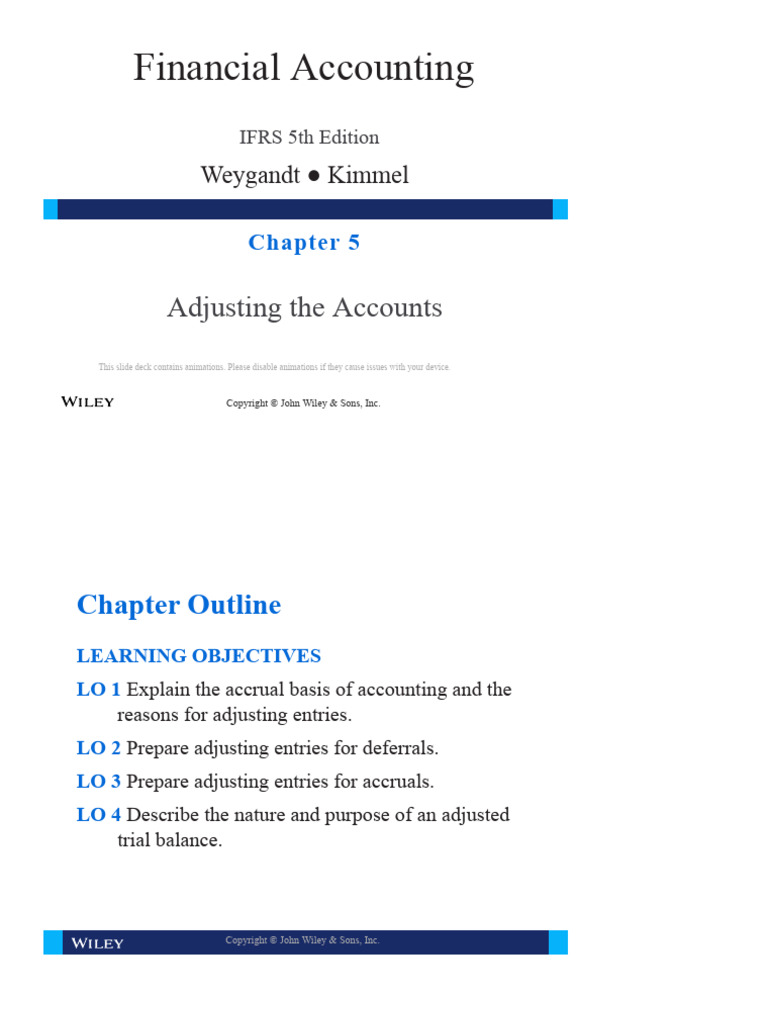 Chapter 5 - Adjusting The Accounts | PDF | Debits And Credits | Deferral