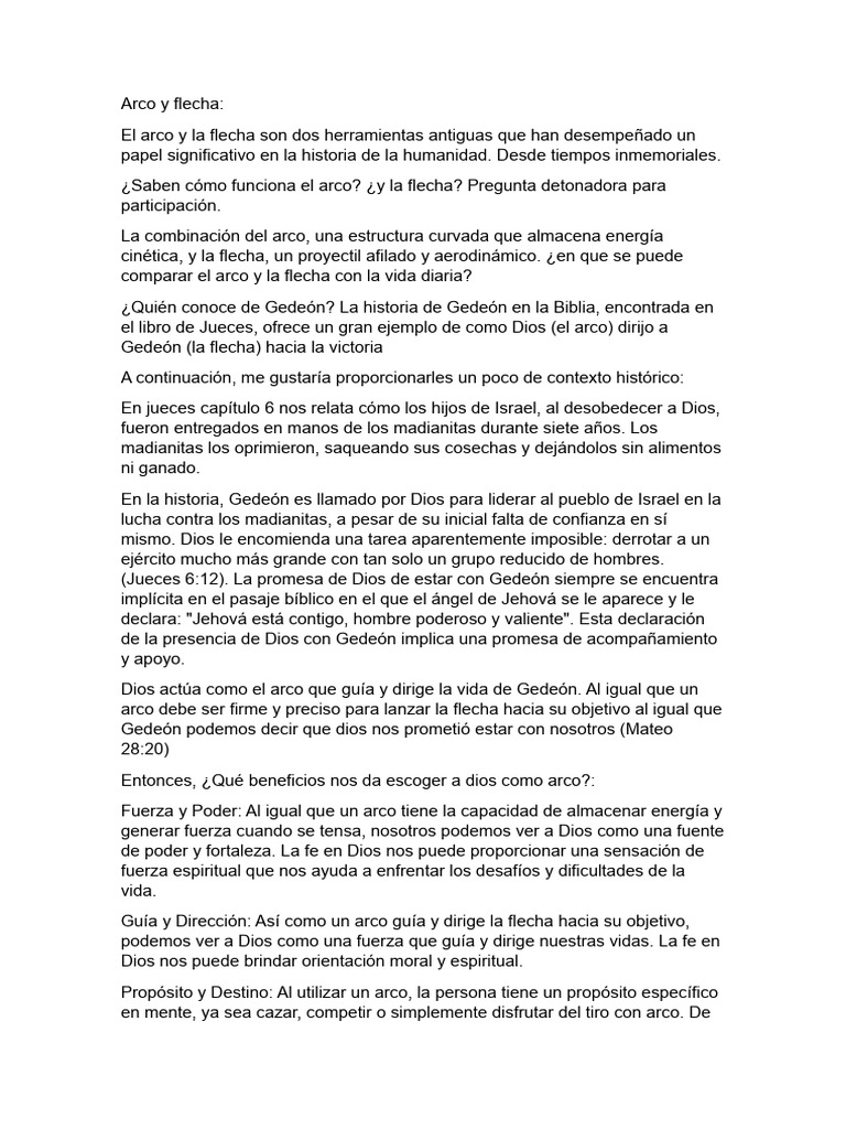 Arco Y Flecha Pdf Tiro Al Arco Arco Y Flecha