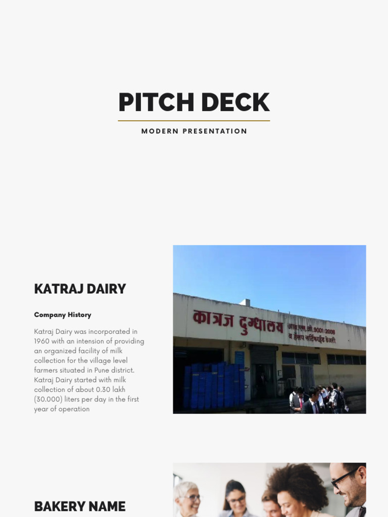 Modern Pitch Deck Presentation Template | PDF