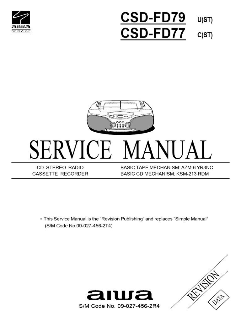 CD Stereo Service Manual | PDF | Manufactured Goods | Electrical ...