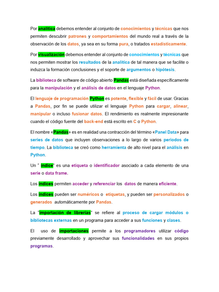 Guía Adat Parcial 1 | PDF | Datos | Python (lenguaje de programación)