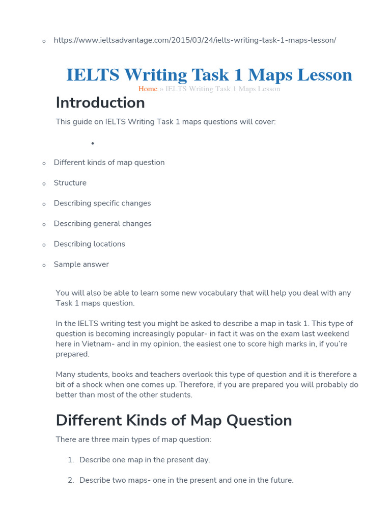 How To Describe A Map | PDF | Hotel | International English Language ...