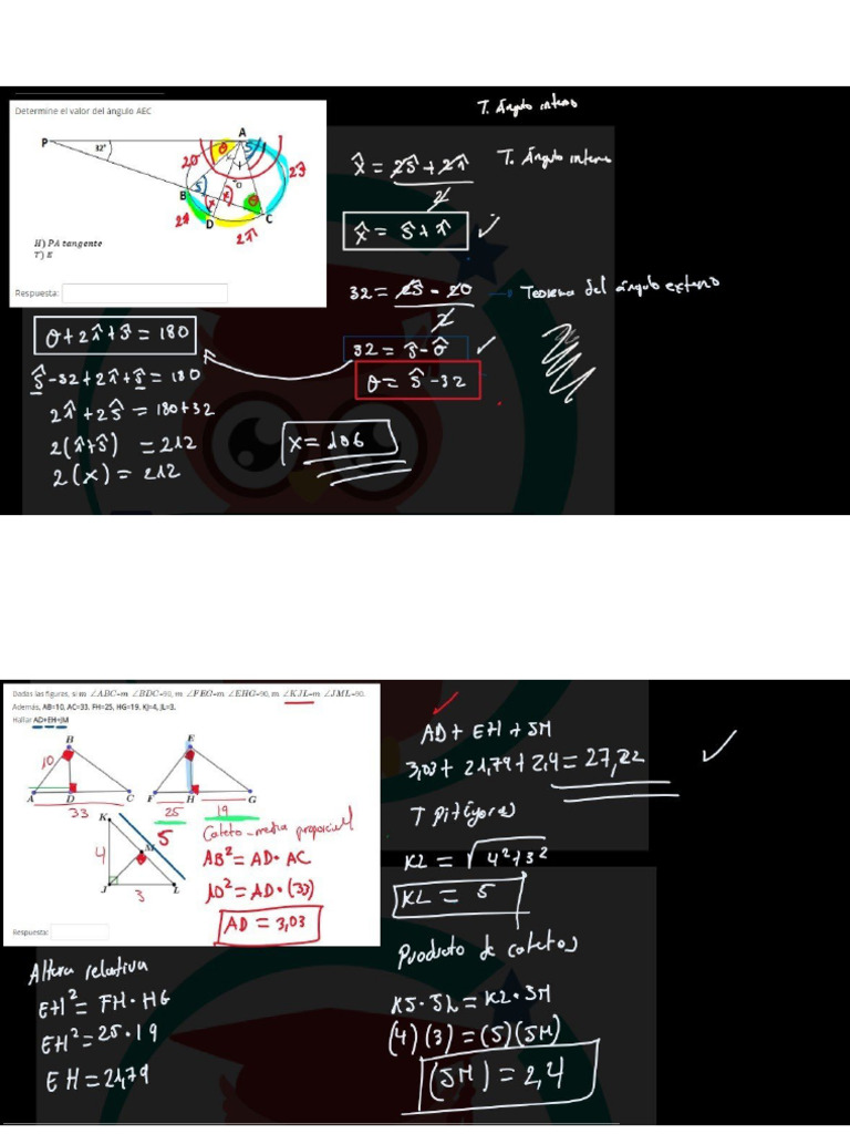 Repaso Prueba 2 Geometria | PDF