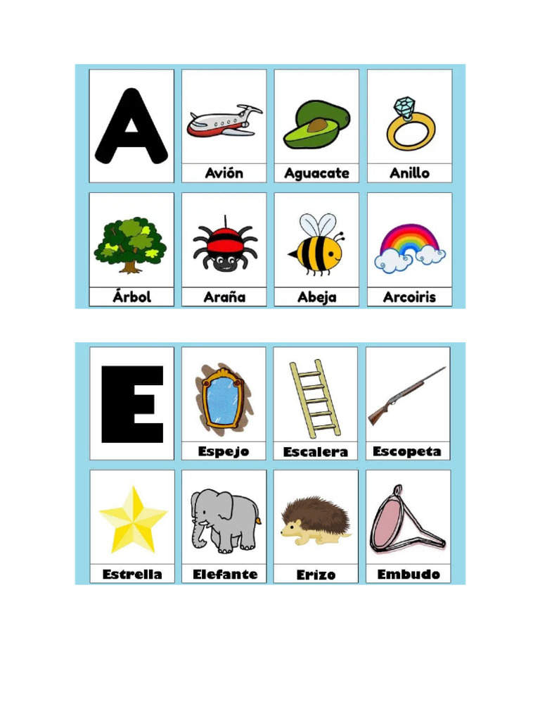 5 Dibujos Con Las Vocales | PDF