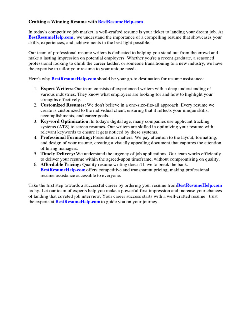 Resume Letter Sample | PDF | Résumé