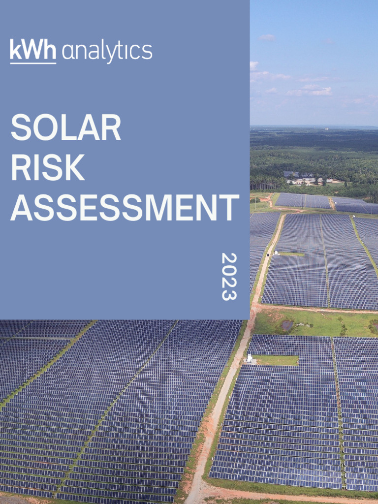 2023-Solar-Risk-Assessment-final | PDF | Photovoltaics | Solar Power