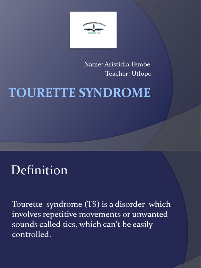 Tourrete Syndrome | PDF | Tourette Syndrome | Clinical Medicine