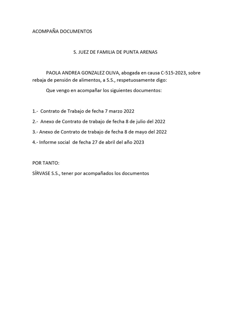 Acompaña Documentos Paola | PDF