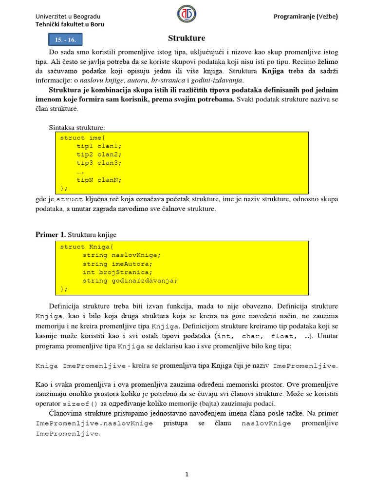 17 - 18 - Strukture - 26.04.2022 | PDF