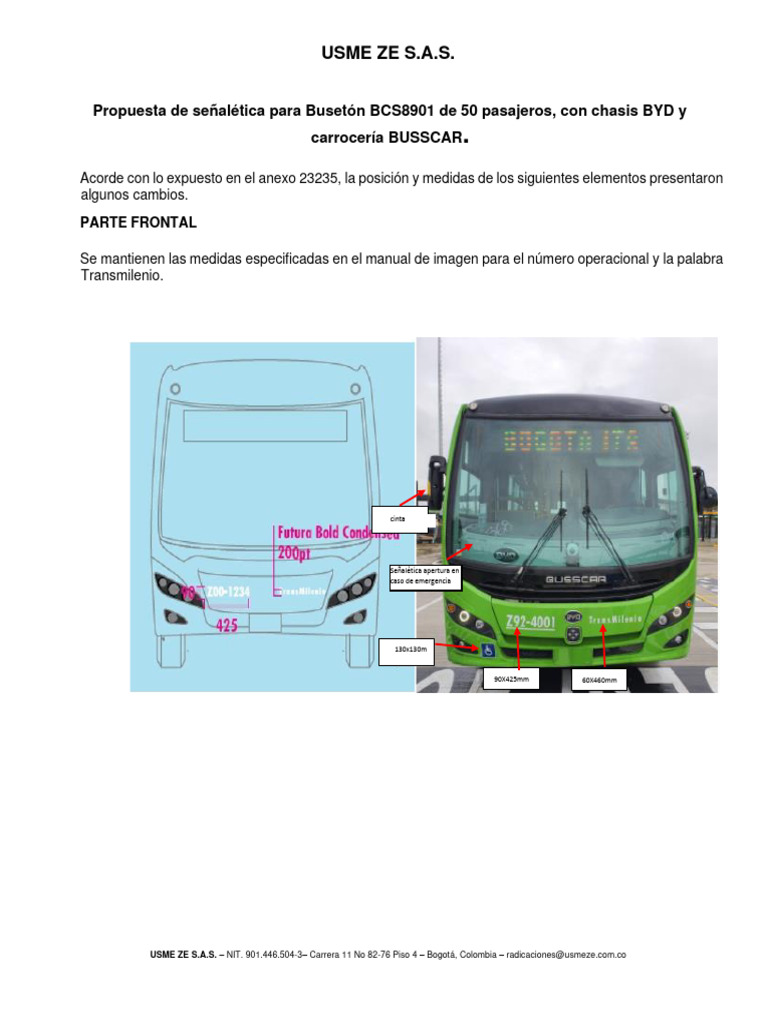 Manual de Señaletica Busetón UF 13 | PDF | Transporte