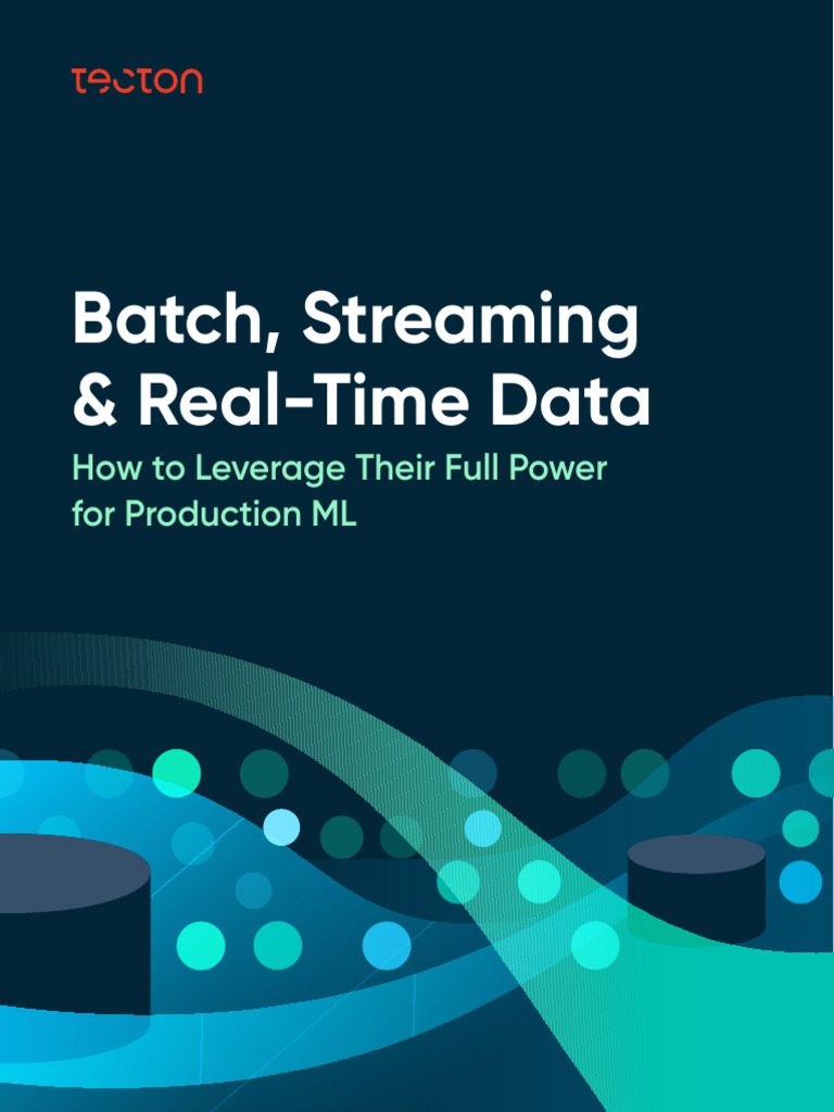 Batch Streaming RT For Production ML | PDF | Apache Spark | Real Time Computing