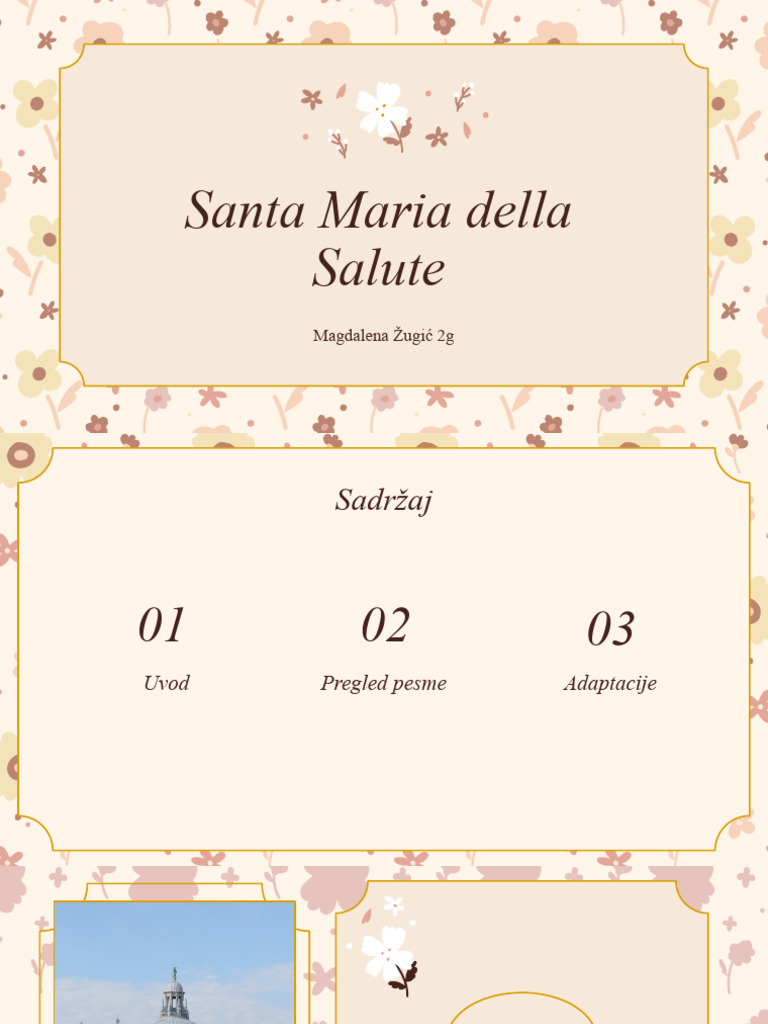 Santa Maria Della Salute Laza Kostic | PDF