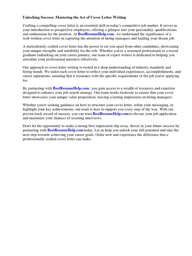 Mastering Cover Letter Writing Skills | PDF | Résumé | Libraries