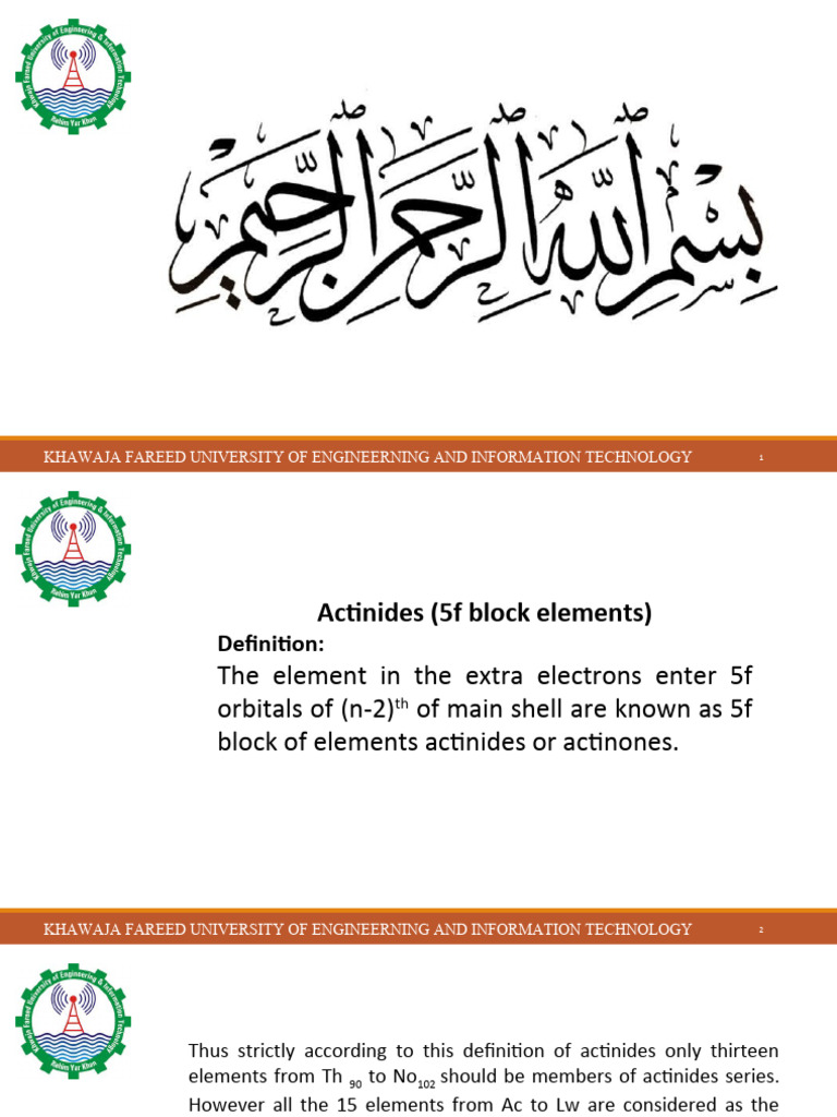 Actin Ides | PDF | Actinide | Applied And Interdisciplinary Physics